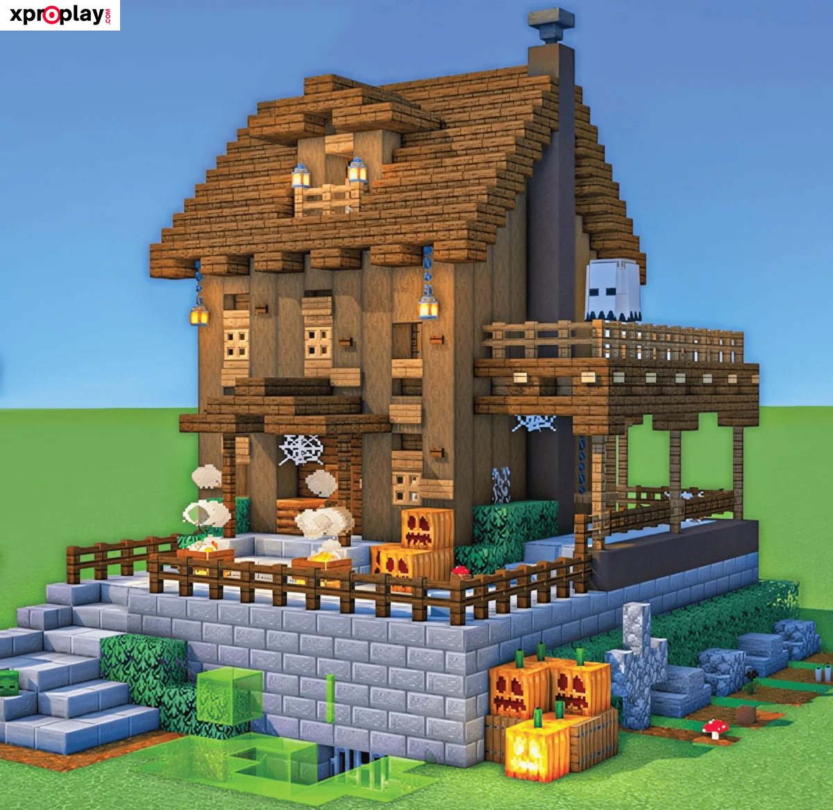 25+ Minecraft Halloween Haunted House Build Ideas - XproBlog